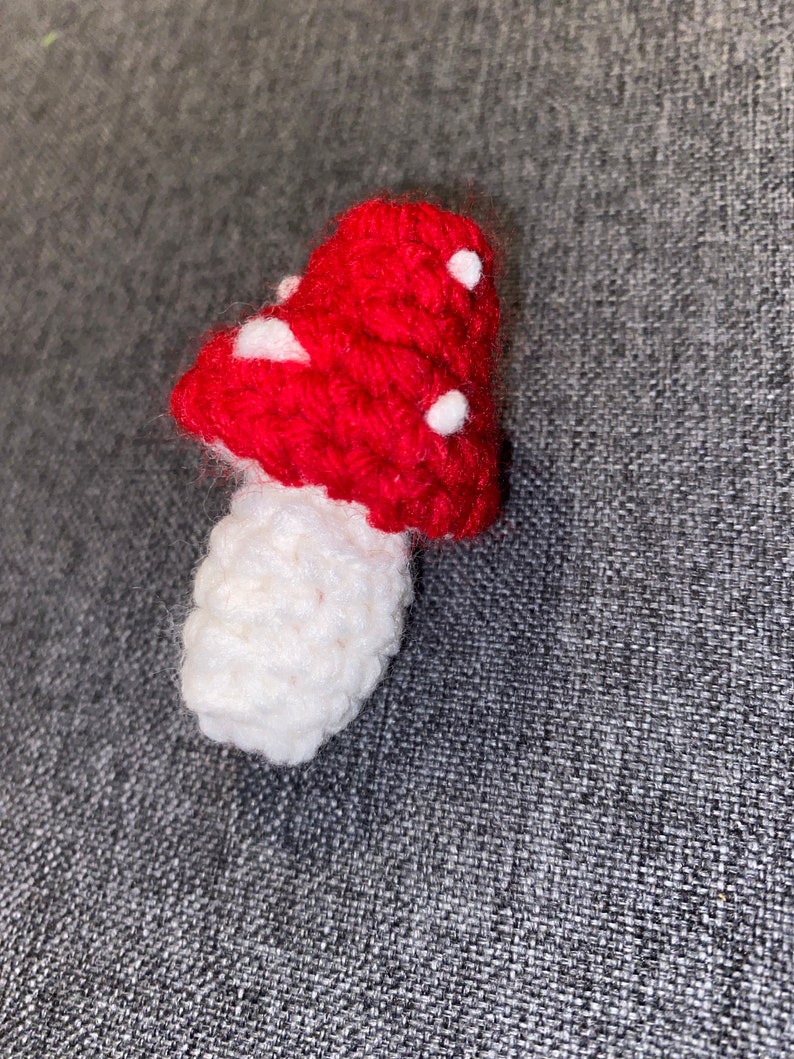 Mini Crochet Mushroom - Etsy