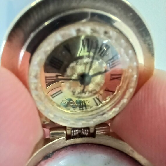 Vintage Chaika ladies pocket watch, hand painted ange… - Gem