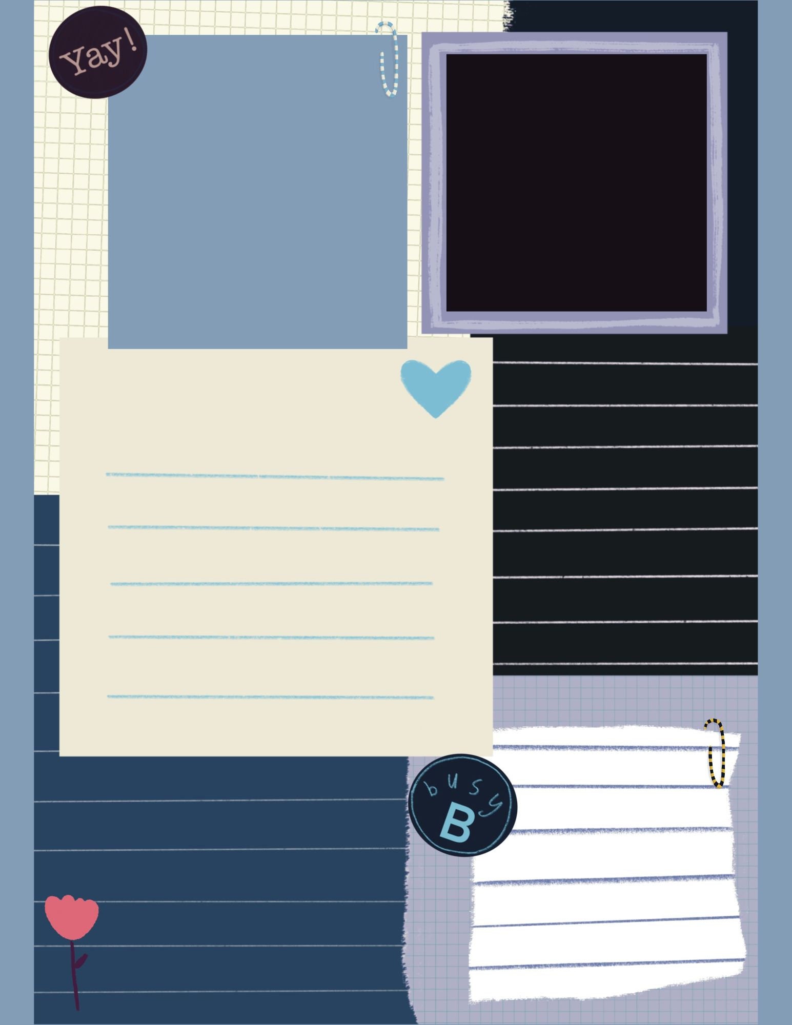 Printable Journal Page Scrapbook Style Downloadable Digital - Etsy
