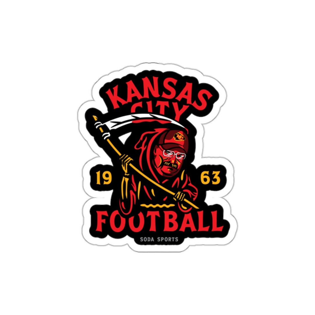 Andy Reaper Sticker, Kansas City Football Sticker - Etsy