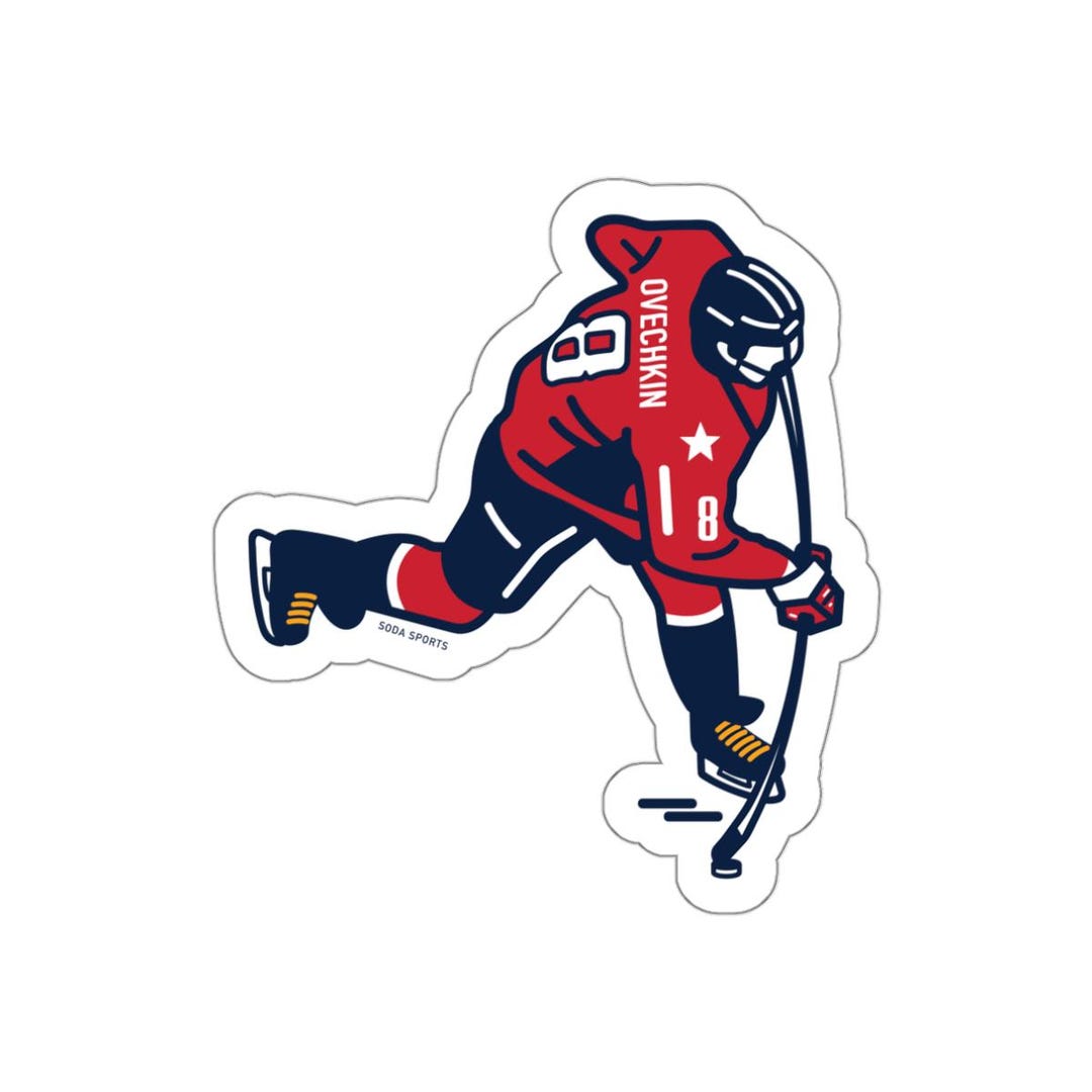 Alex Ovechkin Goal Die-cut Stickers, Sports Decal, Hockey Fan Gift ...