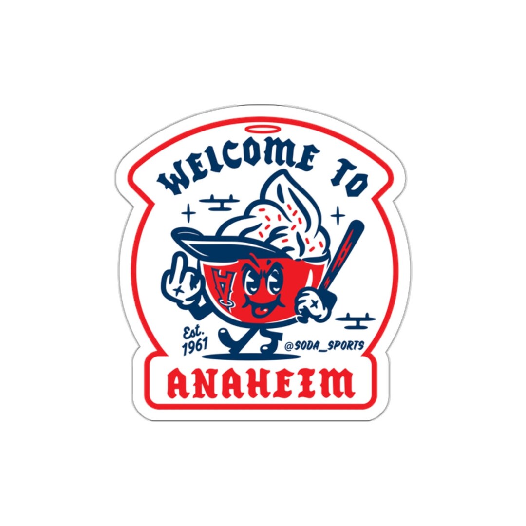 Anaheim Angels Welcome Stickers - Etsy