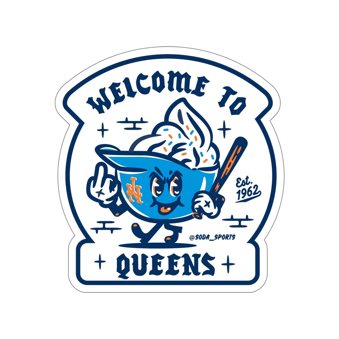 New York Mets Welcome to Queens Baseball Sticker, Mets Fan Merch - Etsy