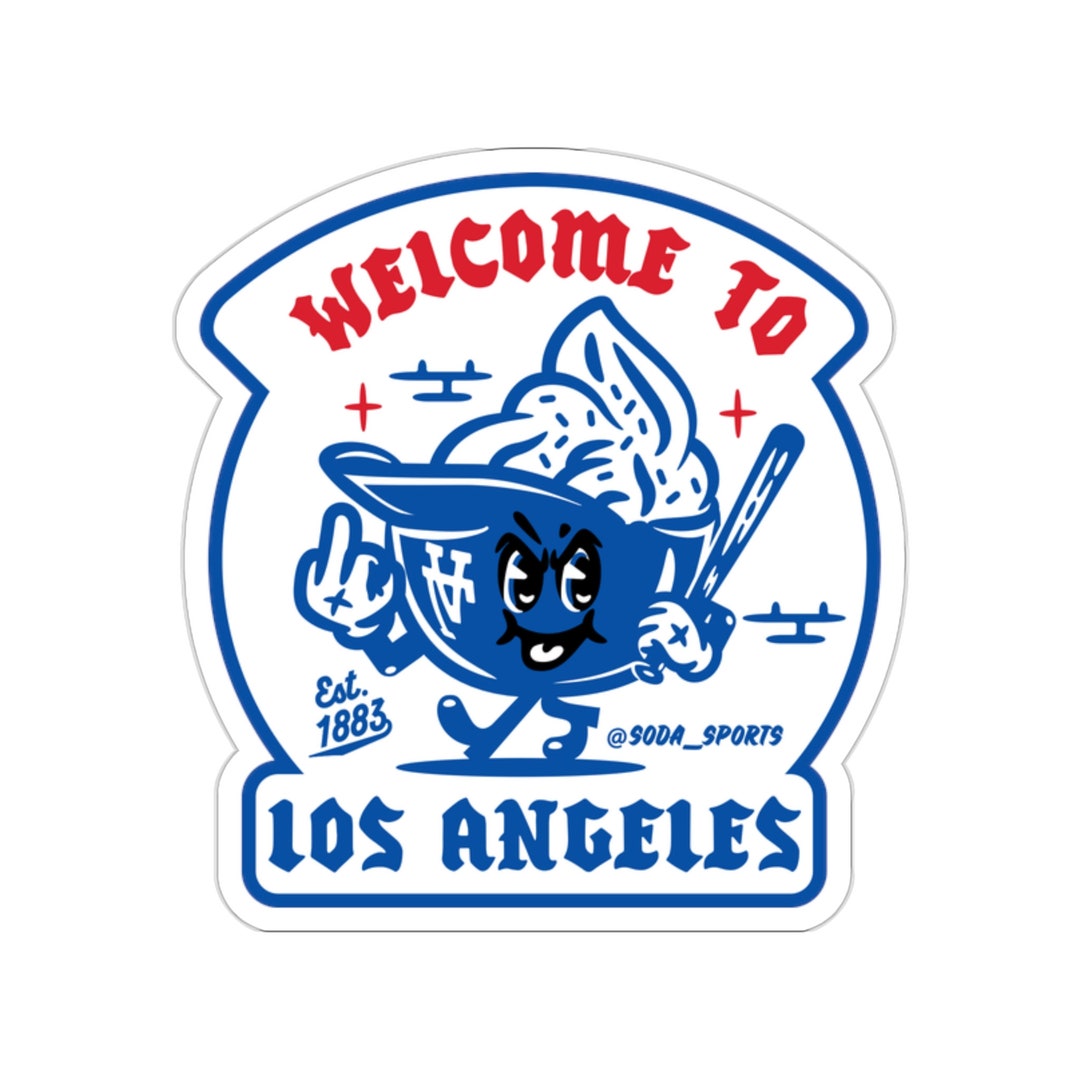 Sort Serve Los Angeles Sticker Dodger Sticker Los Angeles - Etsy