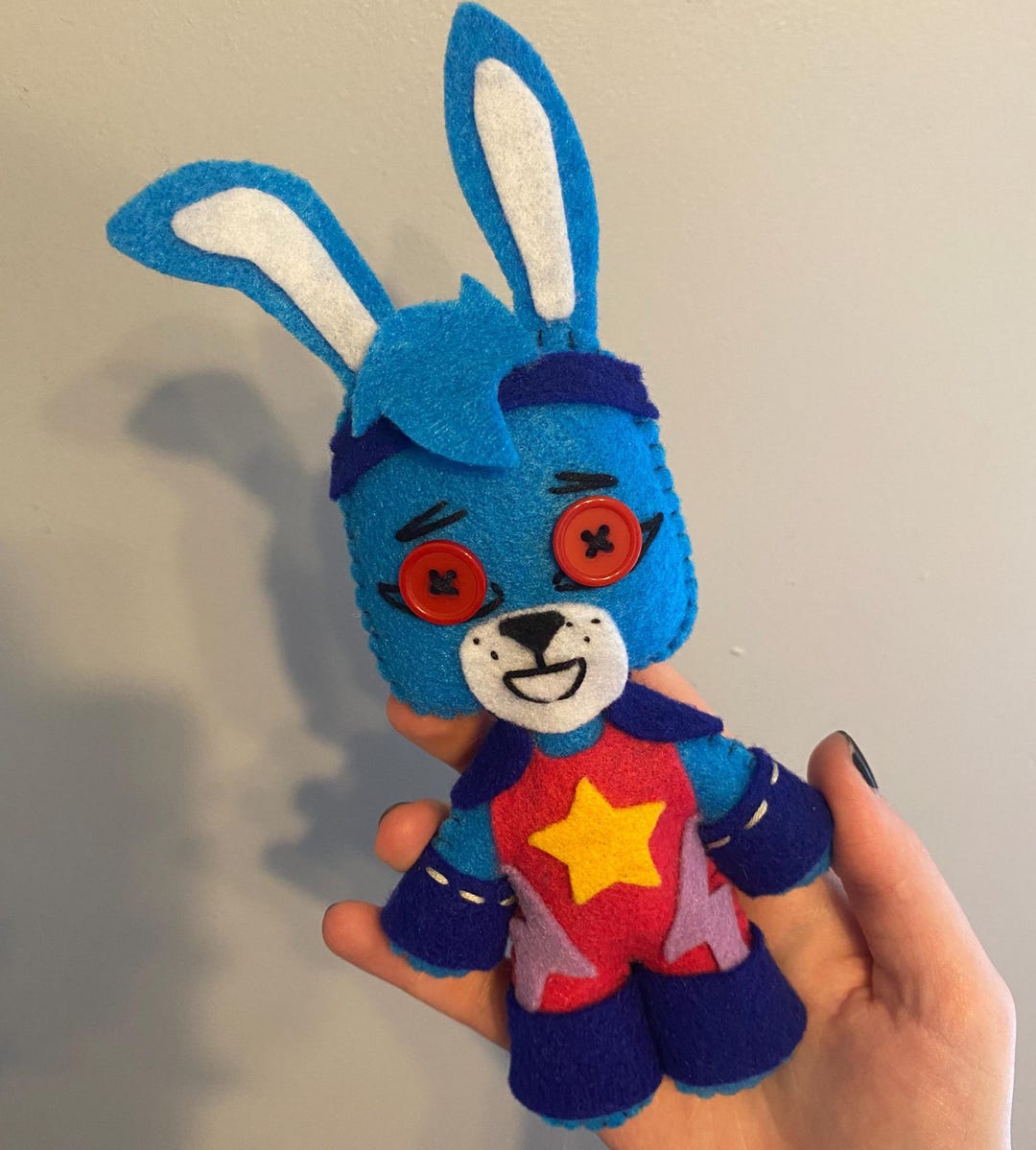 FNAF Security Breach Mini Glamrock Bonnie Plush - Etsy