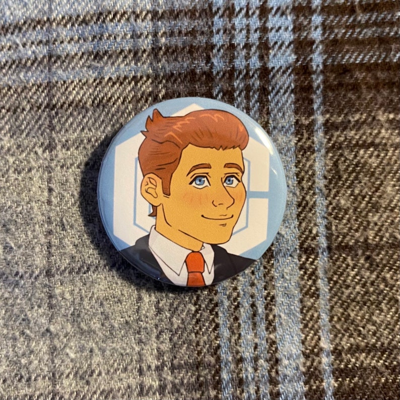 1.25” Inside Job Reagan and Brett Buttons - Etsy