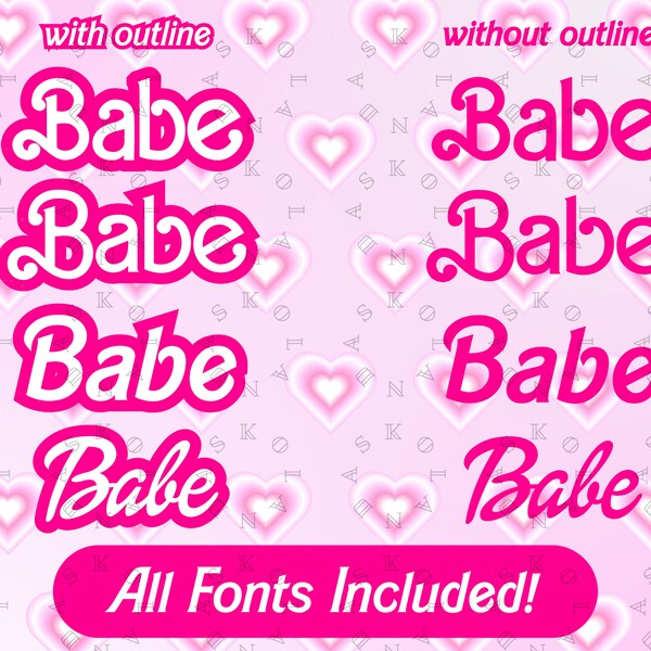 Barbie Font Canva - Etsy Singapore