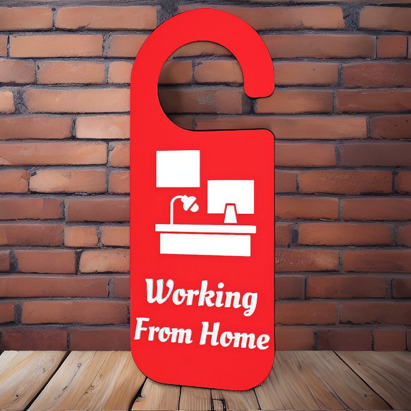 Working Remotely Office Sign - Etsy