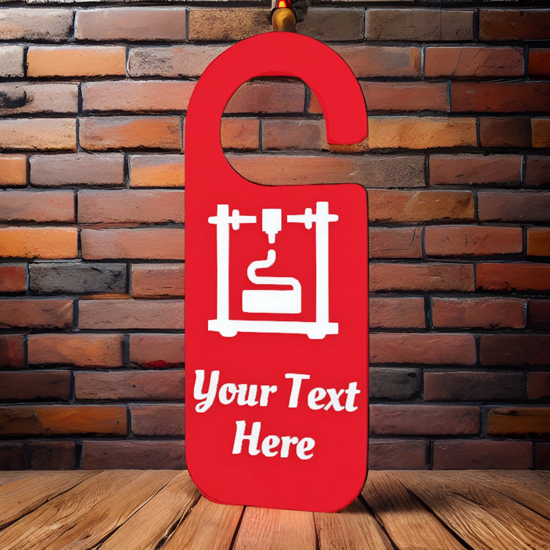 Personalized Door Hanger - Fully Customizable - 3D (raised Lettering ...