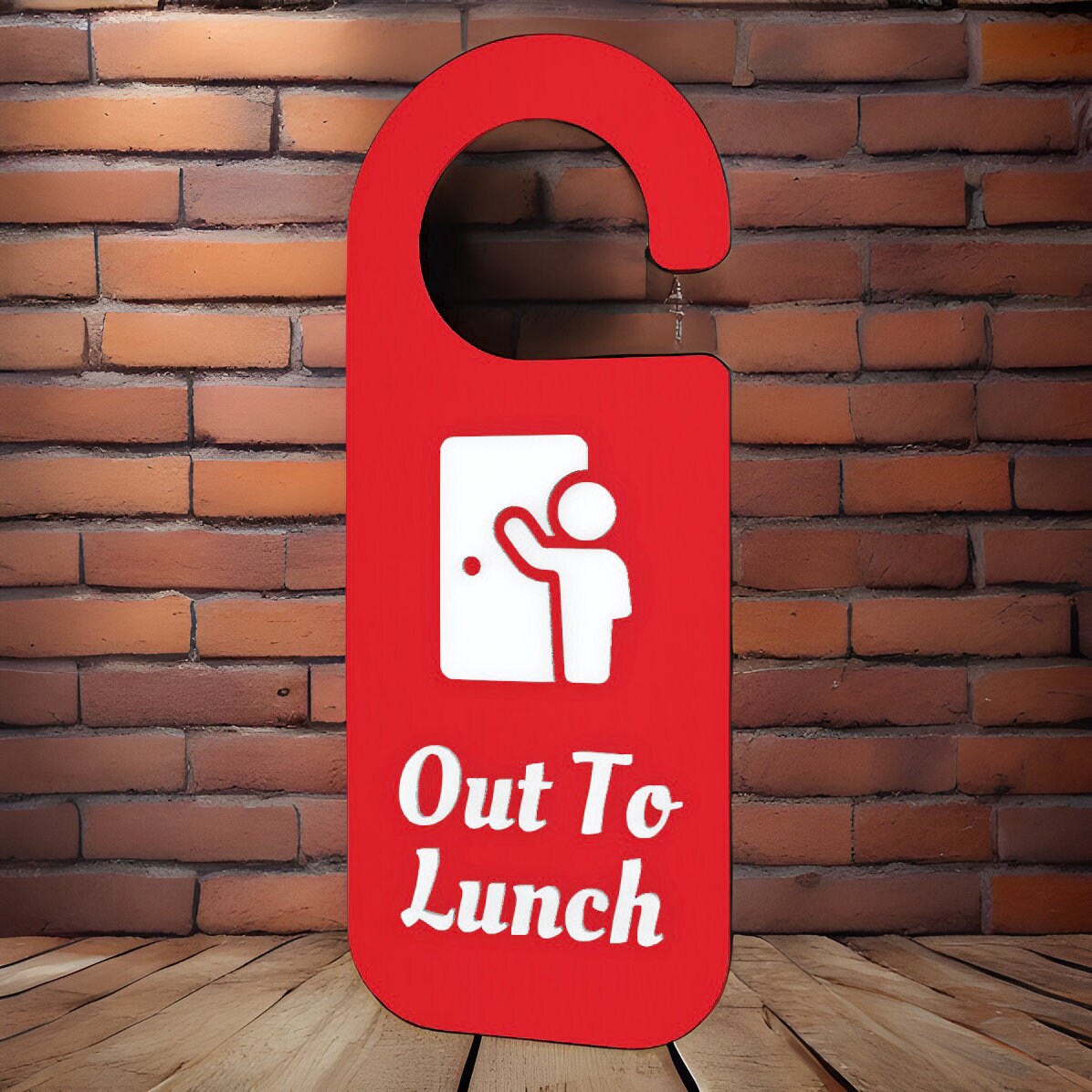 Out to Lunch Door Hanger Sign 3D raised Lettering, Hybrid Office, Work ...
