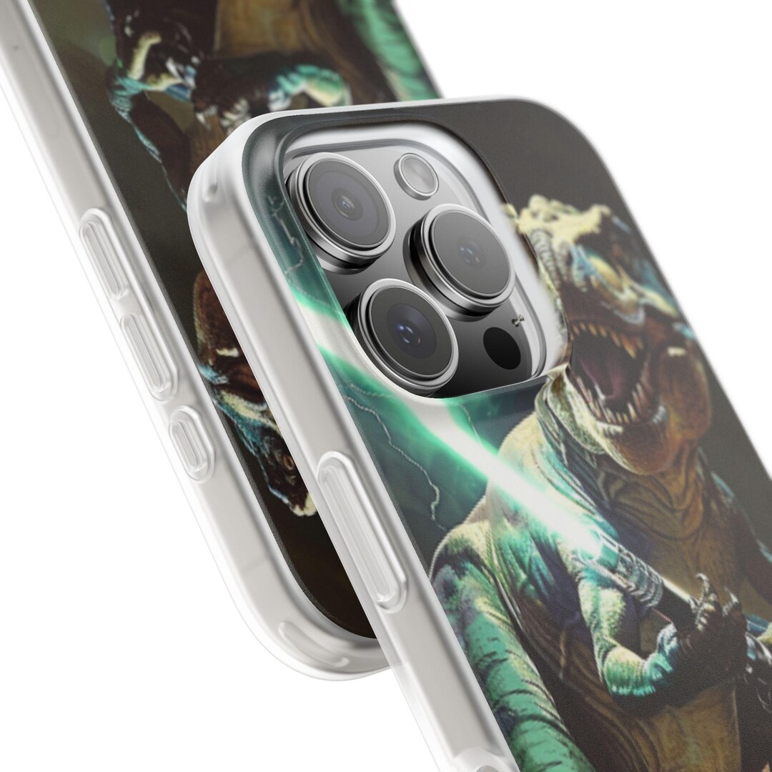 T-rex Lightsaber Flexi Case, Dinosaur Phone Cover, Jurassic Park Fan ...