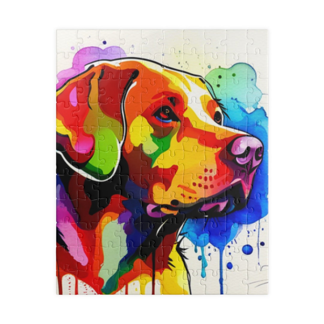 Labrador Retriever Puzzle (110, 252, 520, 1014-piece) Family Pet Canine ...