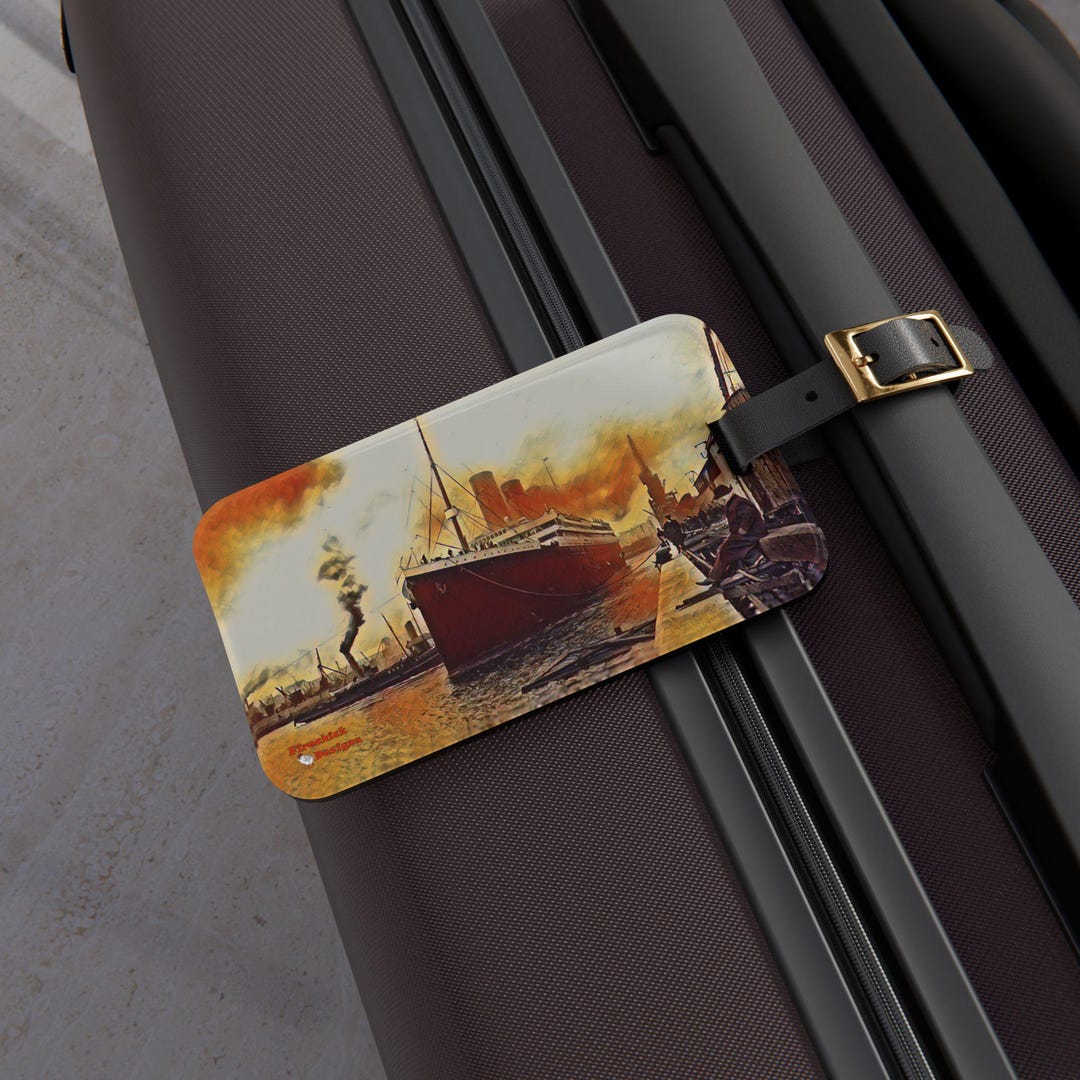Titanic Vintage Ship Luggage Tag, Nautical Travel Accessory ...