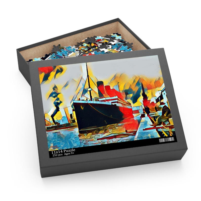 Puzzle Titanic Departure, Abstract Cubism Jigsaw, Historical ...
