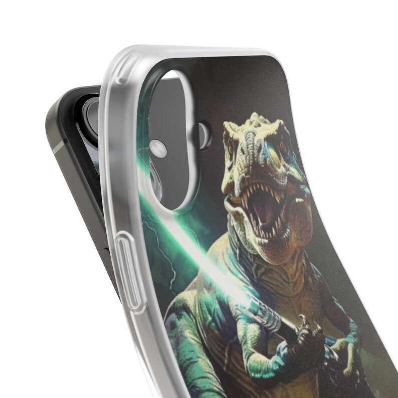 T-rex Lightsaber Flexi Case, Dinosaur Phone Cover, Jurassic Park Fan ...
