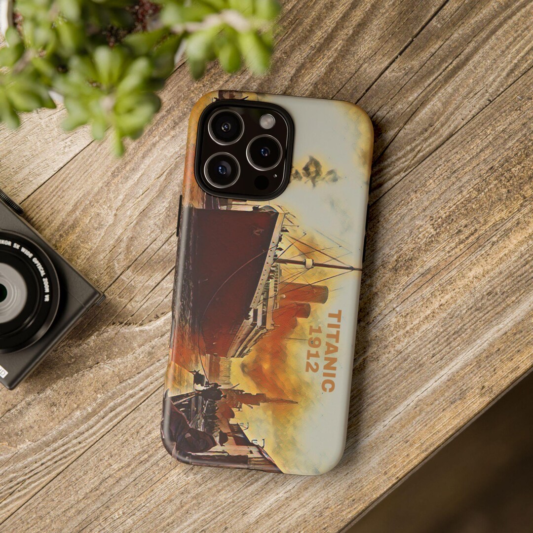 Phone Case, Titanic Historical Photo, Antique Style Colorized Tough ...