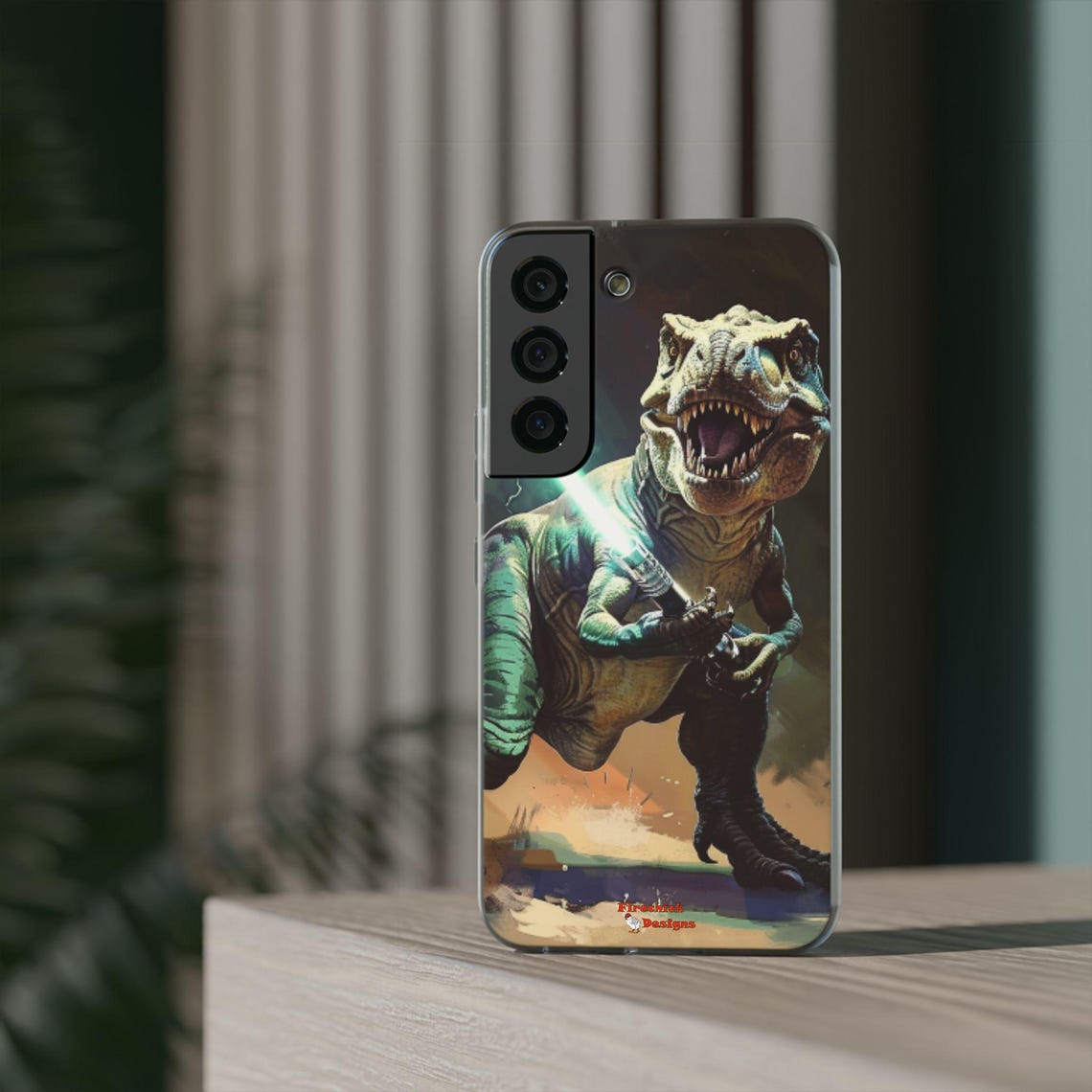 T-rex Lightsaber Flexi Case, Dinosaur Phone Cover, Jurassic Park Fan ...