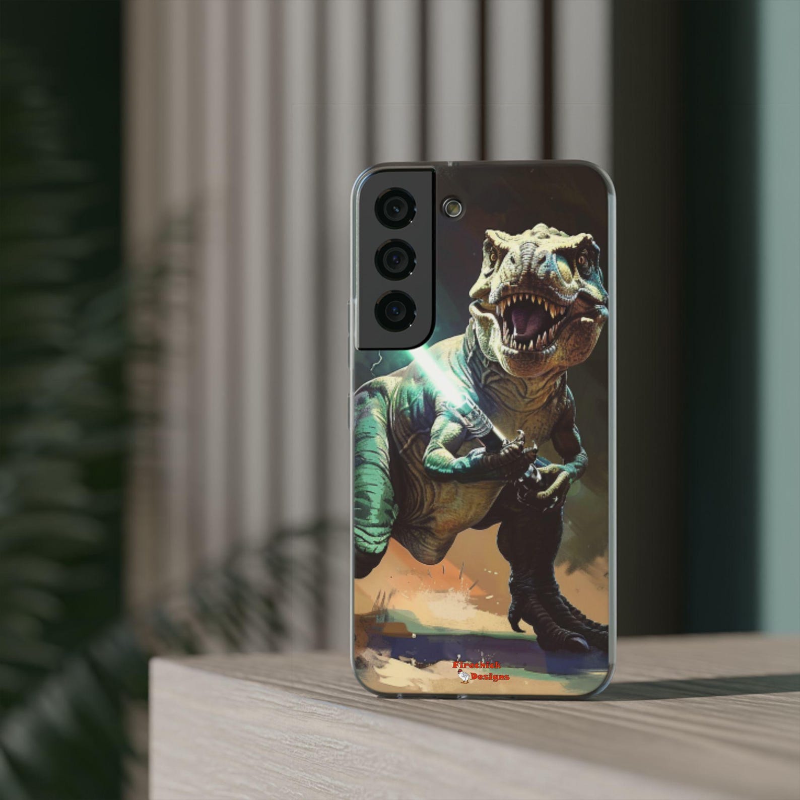 T-rex Lightsaber Flexi Case, Dinosaur Phone Cover, Jurassic Park Fan ...
