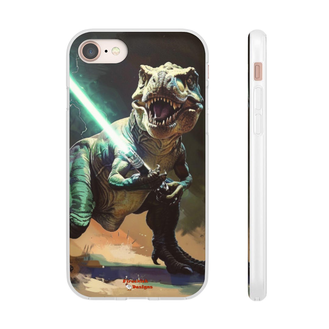 T-rex Lightsaber Flexi Case, Dinosaur Phone Cover, Jurassic Park Fan ...