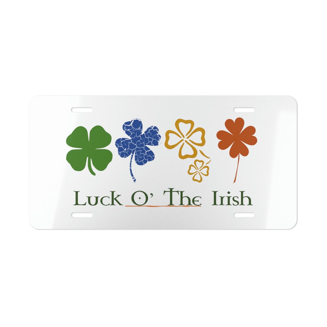License luck O' the Irish Vanity Plate, Car Vehicle Accessary Wall Desk ...