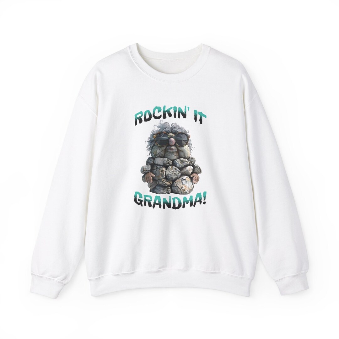 Rockin' It Grandma Unisex Heavy Blend™ Crewneck Sweatshirt Granny ...