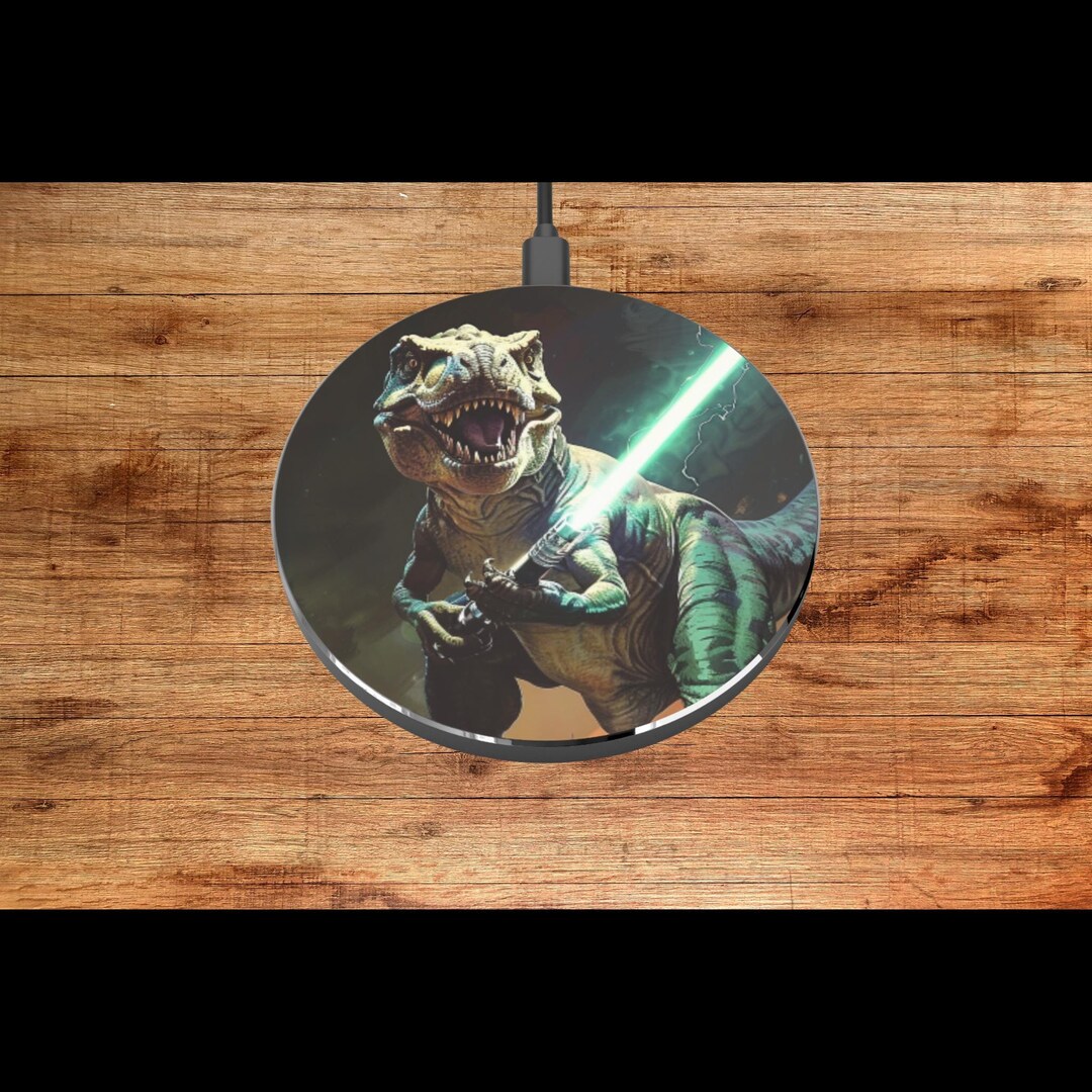 T-rex Lightsaber Wireless Charger, Dinosaur Lover Gift, Tech ...
