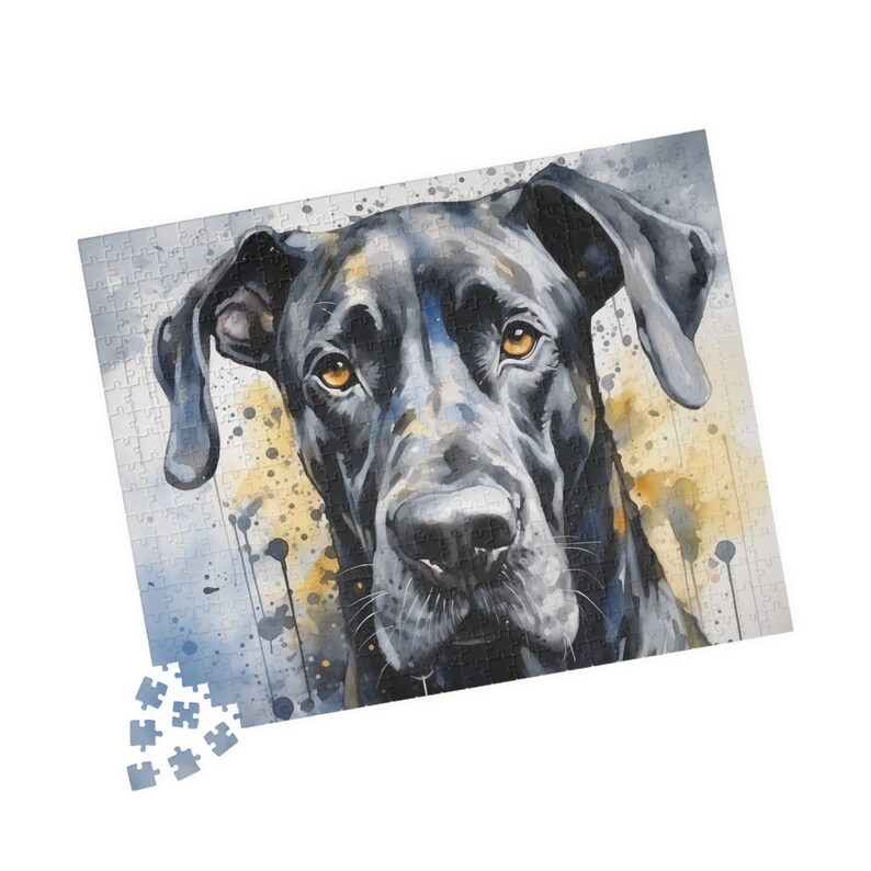 Great Dane Puzzle (110, 252, 520, 1014-piece) Family Pet German Mastiff ...