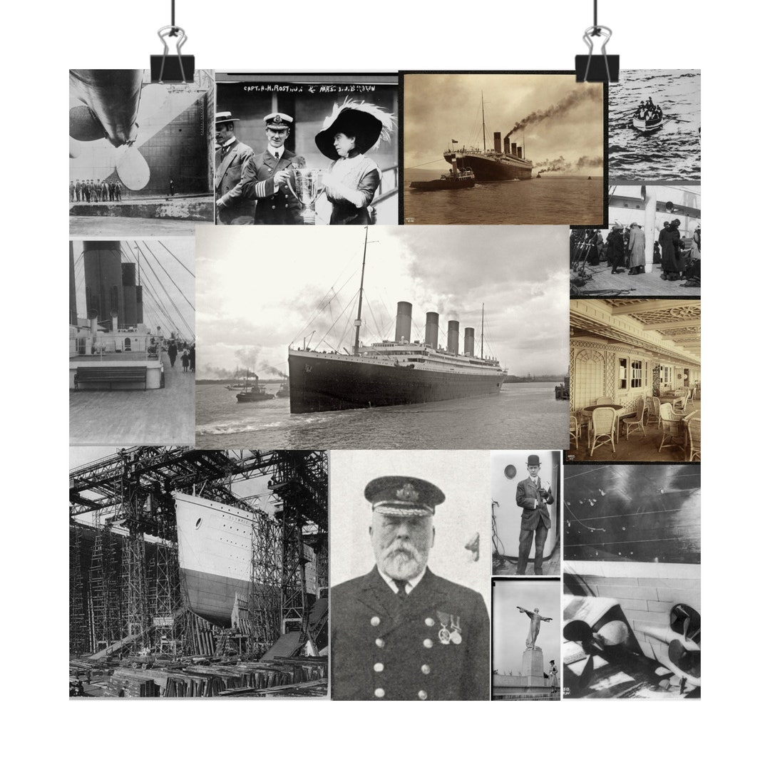 Titanic Posters, Matte Horizontal , Historical Photos, 11x9, 13x10, and ...