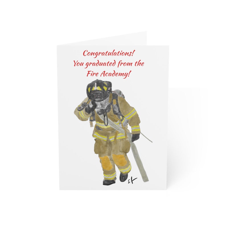 Fire Academy Graduation (new Journey) Greeting Cards (1, 10, 30 ...