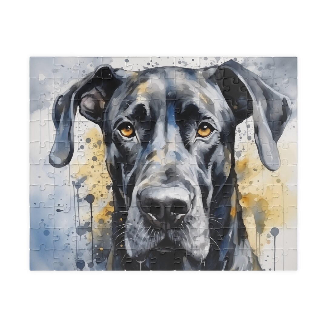 Great Dane Puzzle (110, 252, 520, 1014-piece) Family Pet German Mastiff ...
