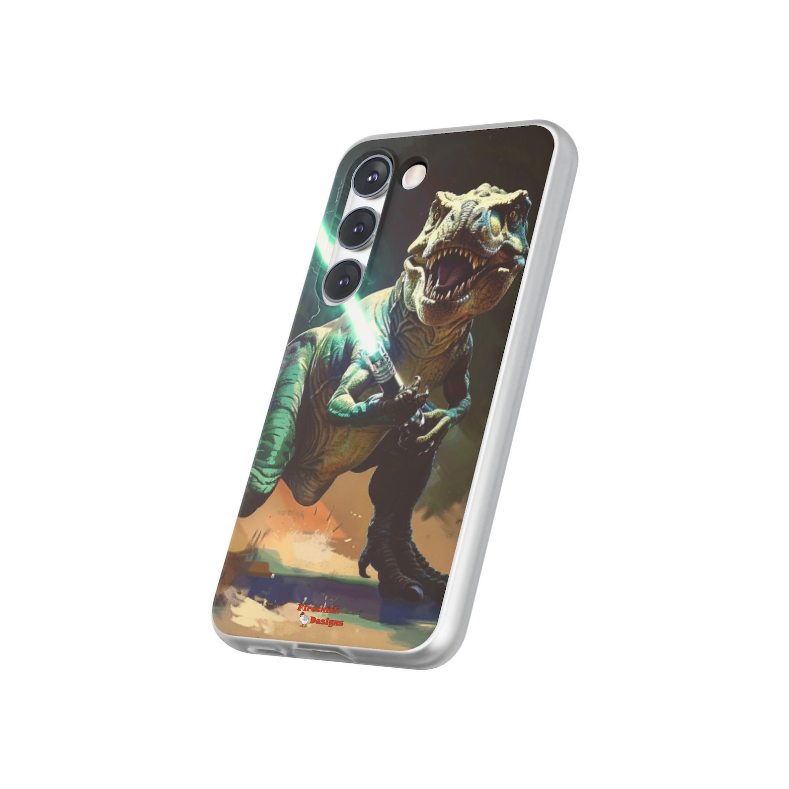 T-rex Lightsaber Flexi Case, Dinosaur Phone Cover, Jurassic Park Fan ...