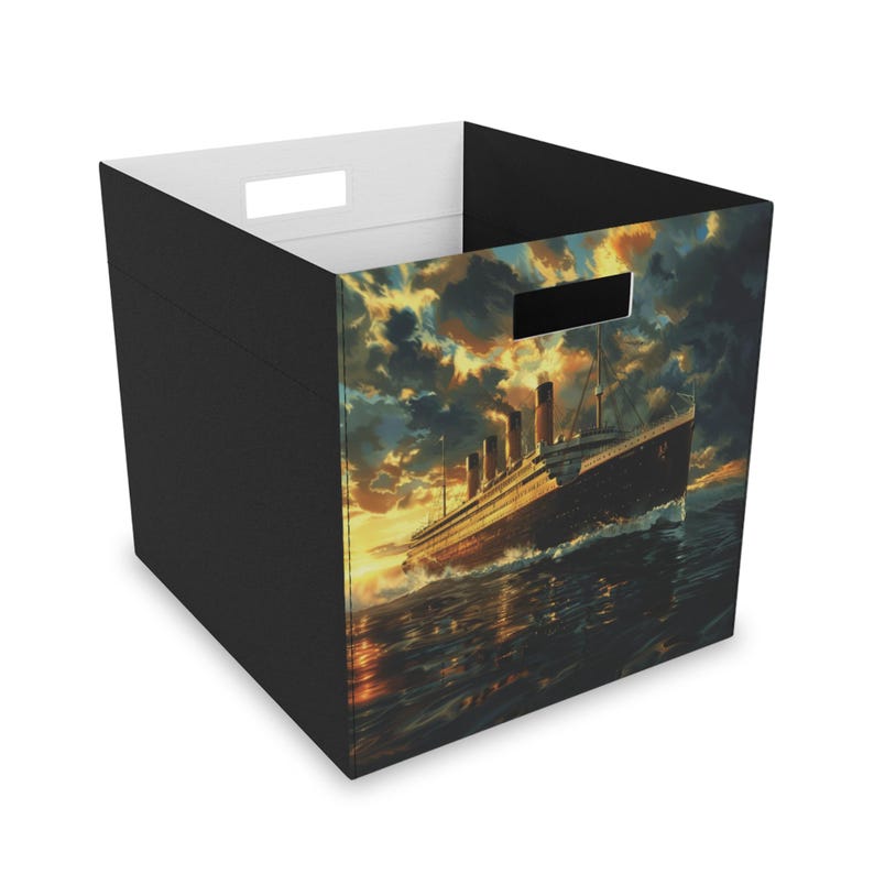 Storage Box, Titanic Sunrise Watercolor Design, Organizer, Jewelry ...