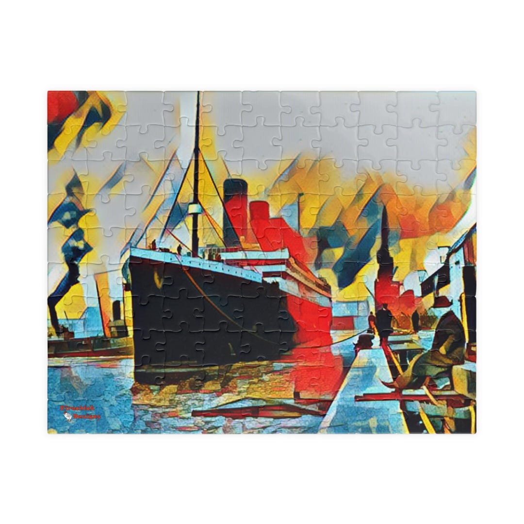 Jigsaw Puzzle, Titanic Cubism Style Puzzle, Historical Photo 110 252 ...