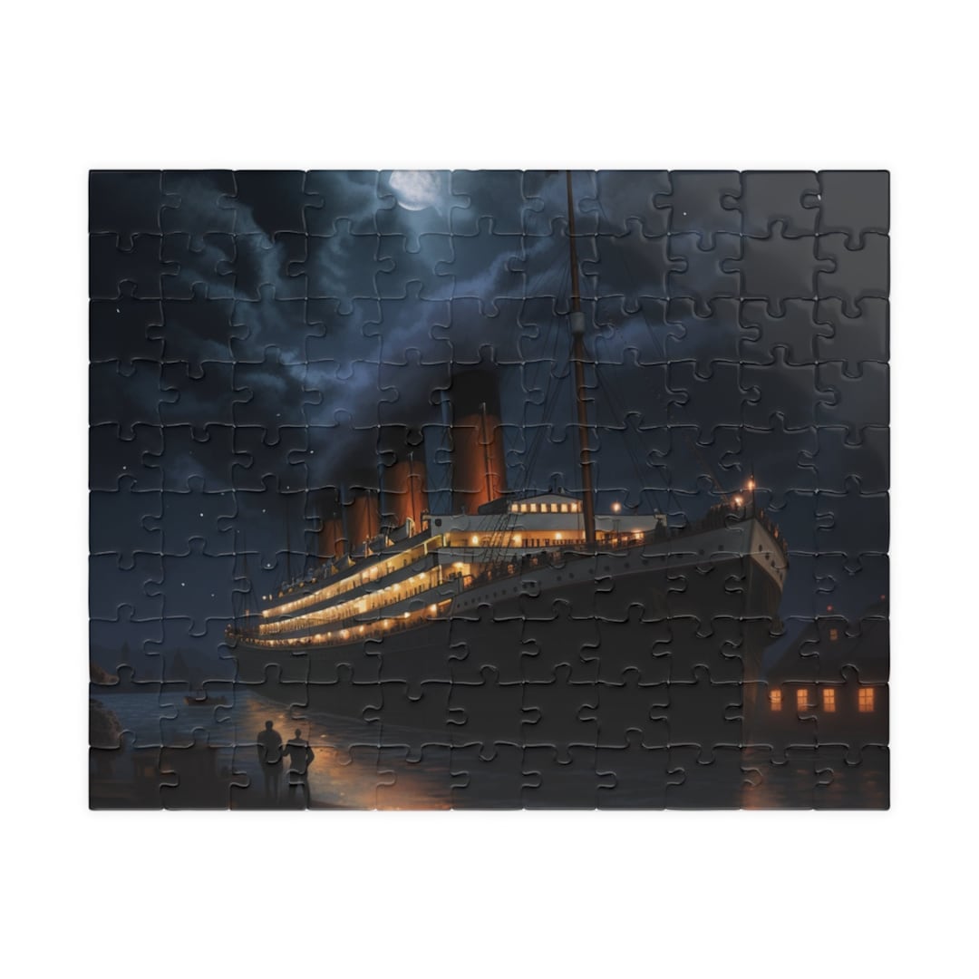 RMS Titanic Moonlit Puzzle (110, 252, 500, 1014-piece) by Firechick ...