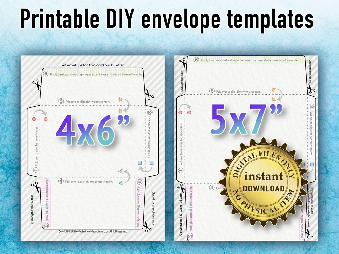 Printable Postal Envelopes Mail Envelopes Printable Stationary - Etsy