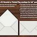 4x6” Pointed Flap Envelope Printable Baronial Flap Envelope 4x6 ...