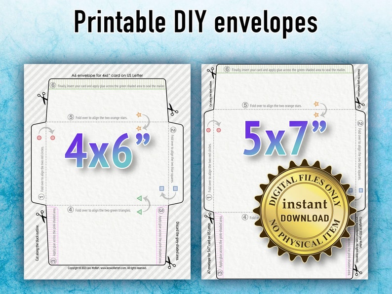 Printable Postal Envelopes Mail Envelopes Printable Stationary - Etsy