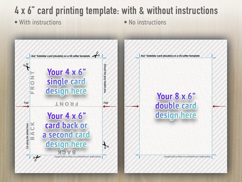 Canva Editable Card Template: 4x6 & 5x7 Printable Layout (digital ...