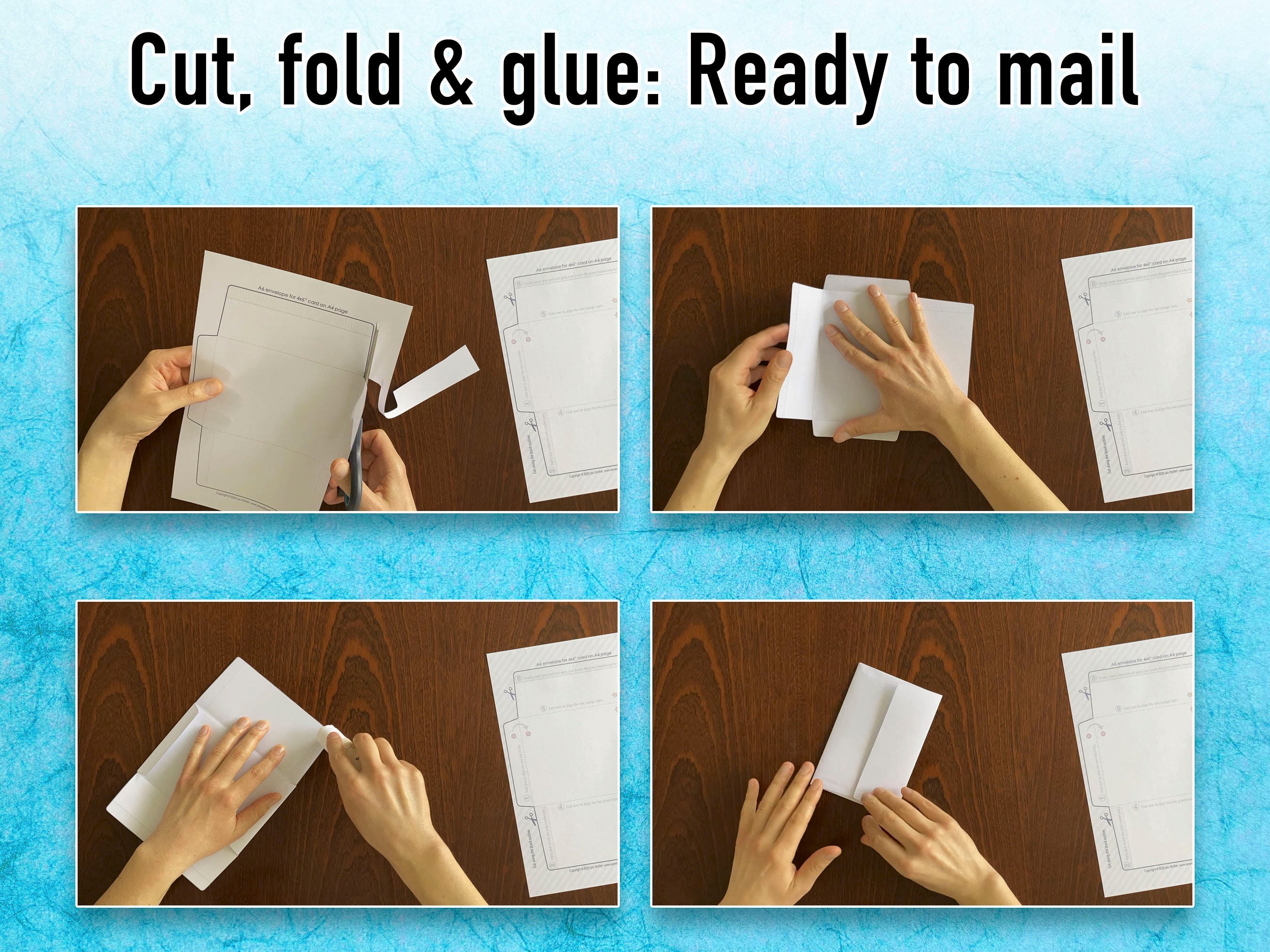 Printable Envelope Template: 4x6 & 5x7 Mailer (digital Download) - Etsy