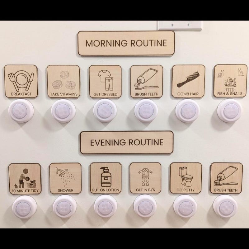 Toddler Routine Board - Etsy