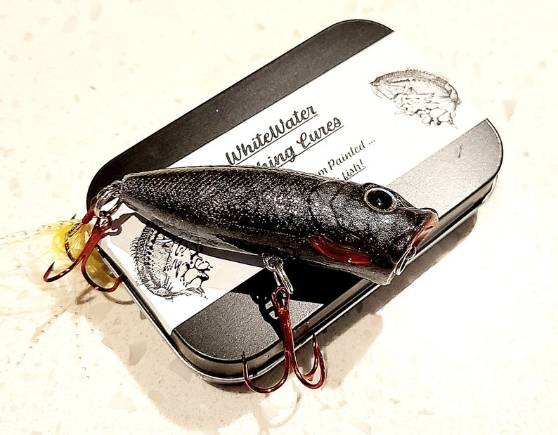 Eco-friendly, Custom Painted Topwater Popper Bass Lure- Sure to Catch ...