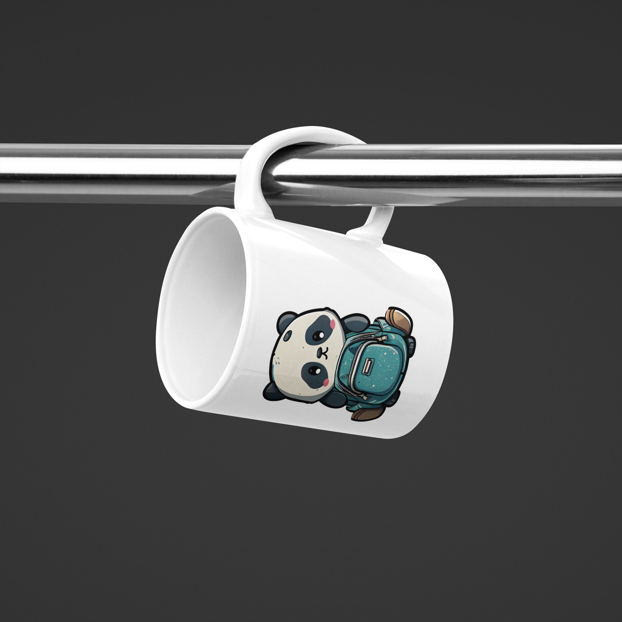 Cute Panda With Backpack PNG Instant Digital Download Vector Image ...