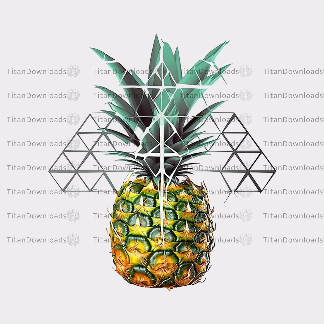 Pineapple Modern PNG Instant Digital Download Tshirt Design Print ...