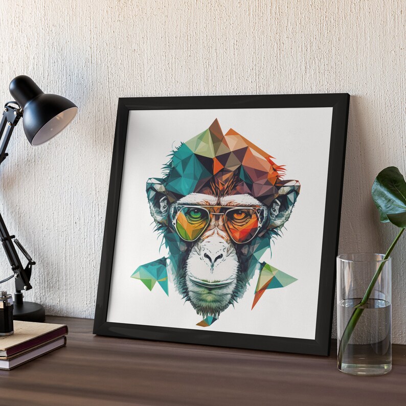 Abstract Monkey PNG - Instant Digital Download - Tshirt Design - Print ...