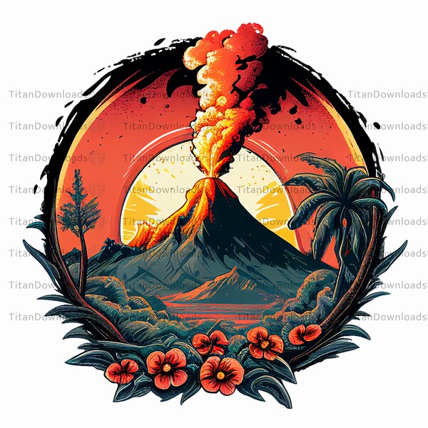 Volcano - Etsy
