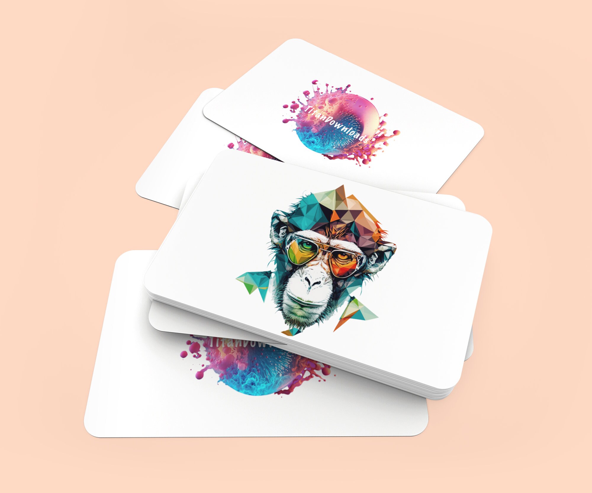 Abstract Monkey PNG - Instant Digital Download - Tshirt Design - Print ...