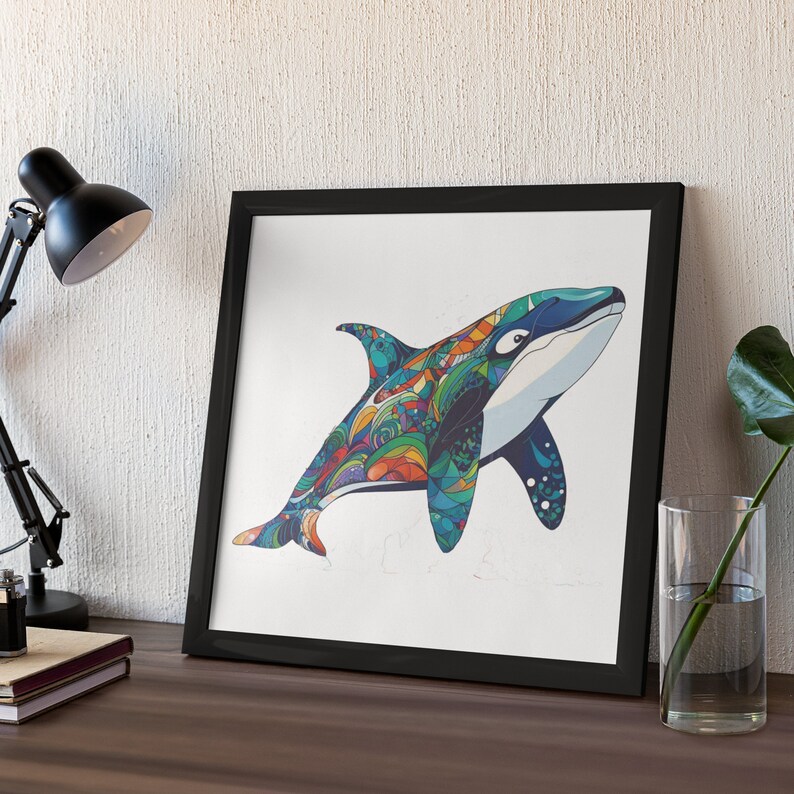 Orca Whale Modern PNG Instant Digital Download Tshirt Design Print ...