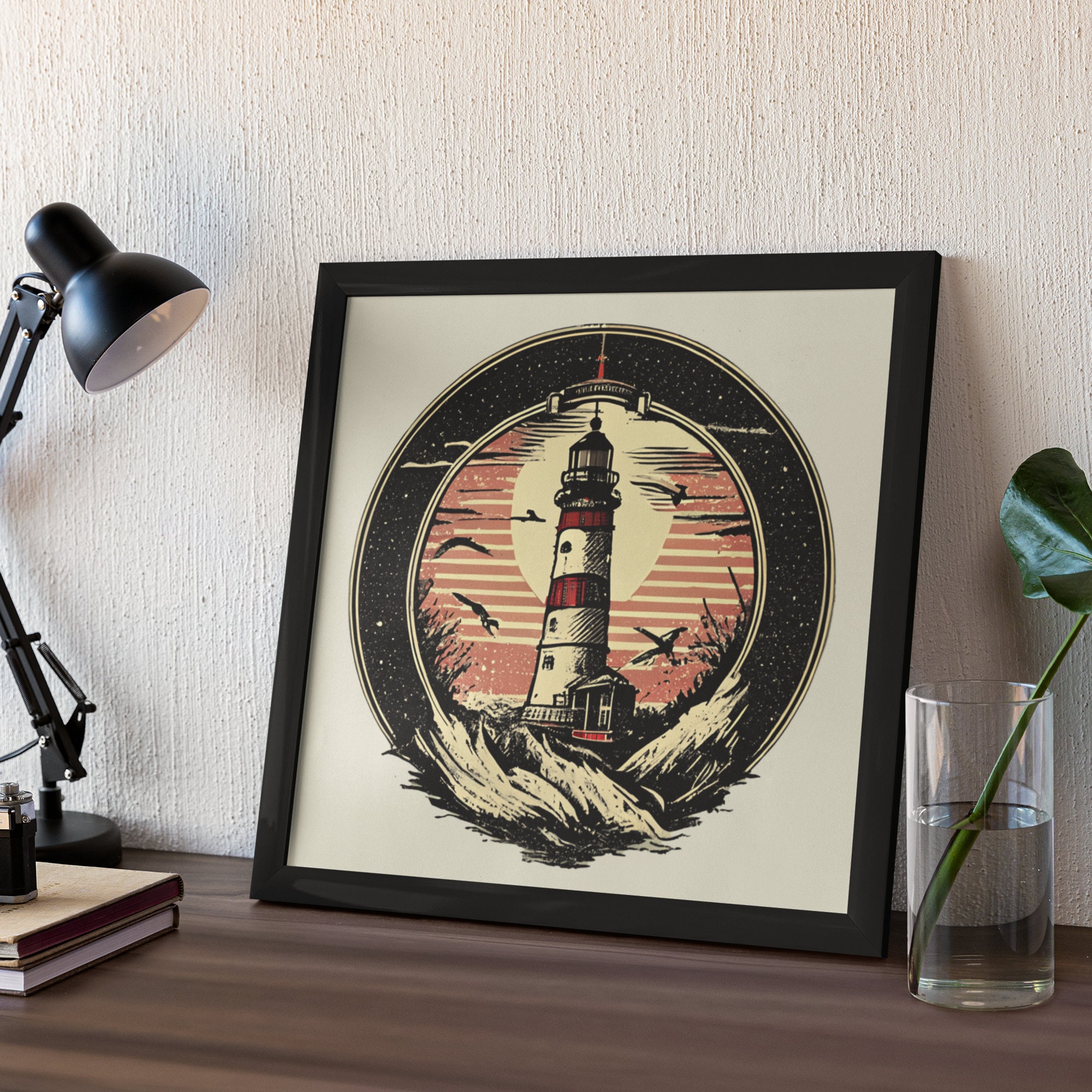Lighthouse Vintage PNG Instant Digital Download Tshirt Design Print ...