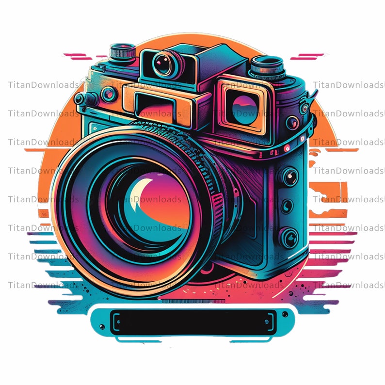 Camera Retro PNG Instant Digital Download Tshirt Design Print Graphic ...
