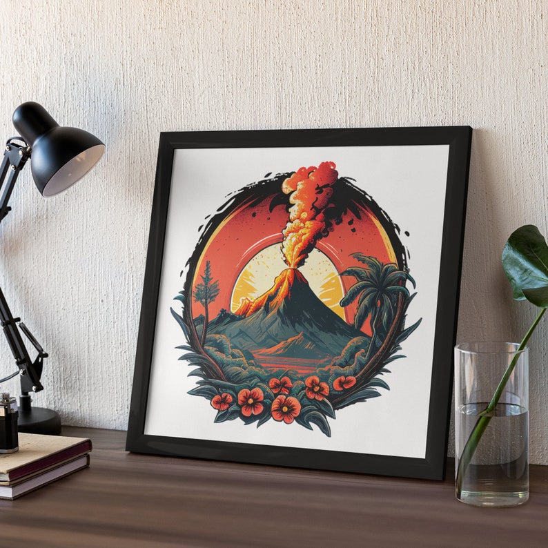 Volcano Vintage PNG Instant Digital Download Tshirt Design Print ...